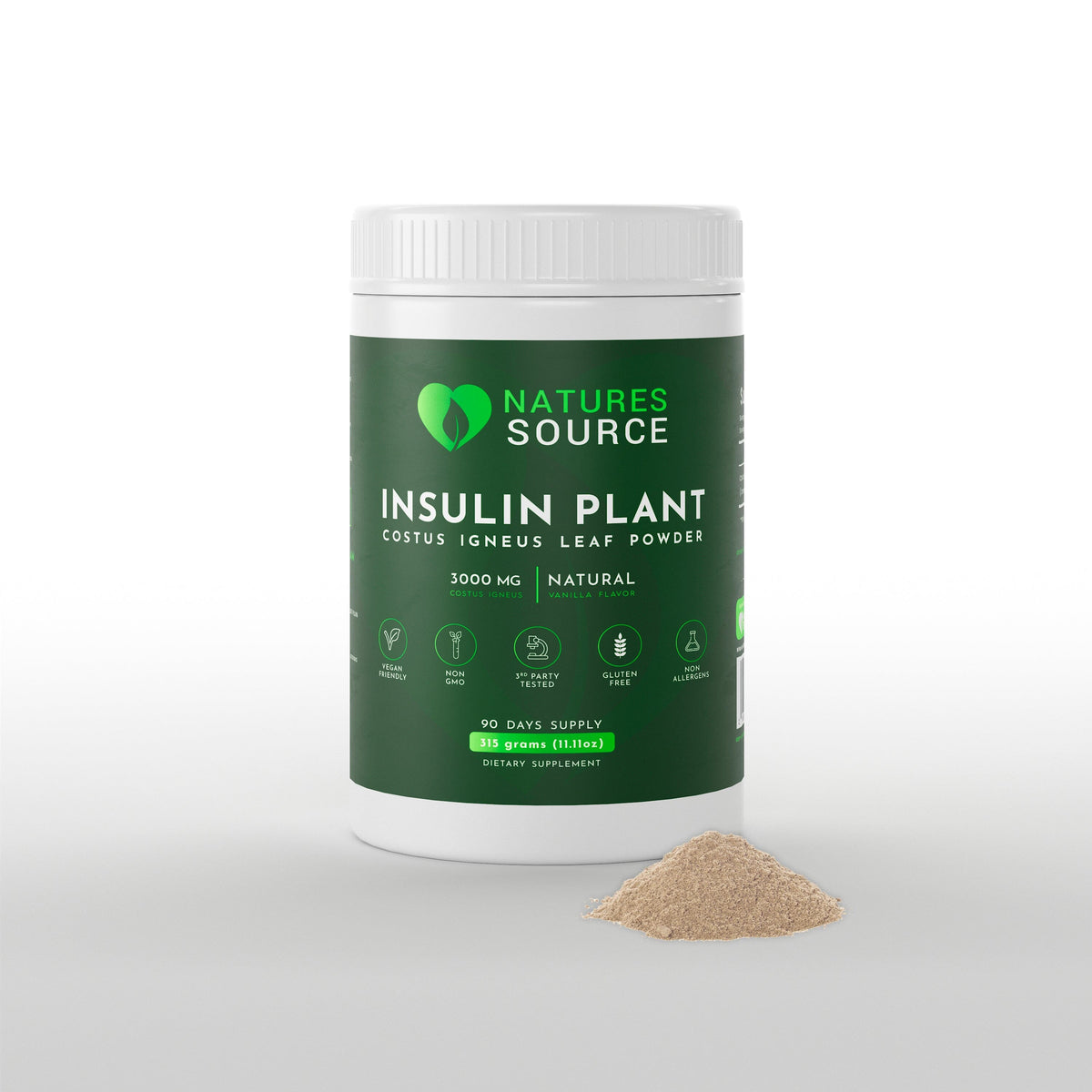 Natures Source Insulin Plant (Costus Igneus) Leaf Powder – The Insulin ...
